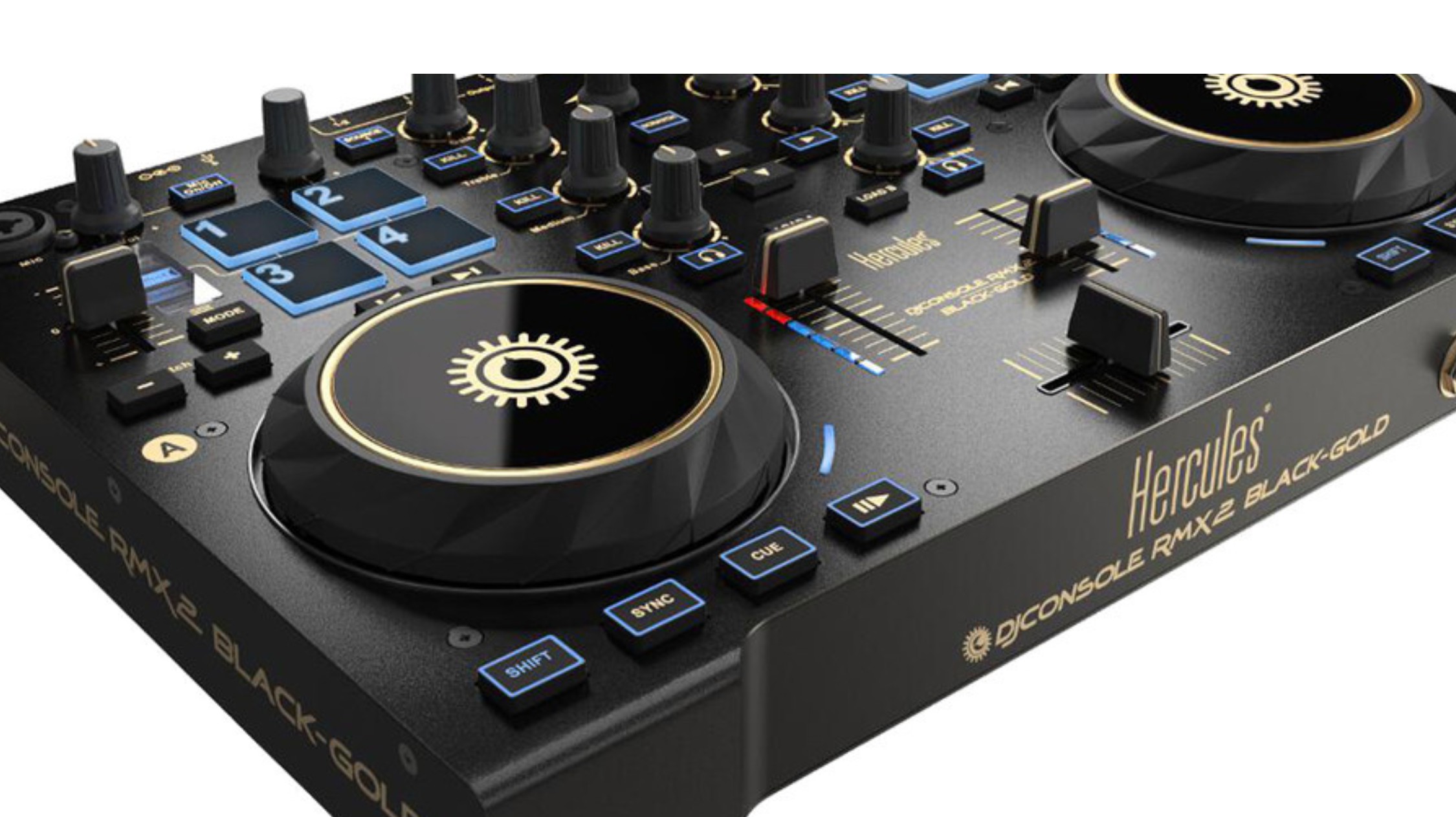 Controlador Hercules Console RMX2 com Virtual DJ Black-Gold ...