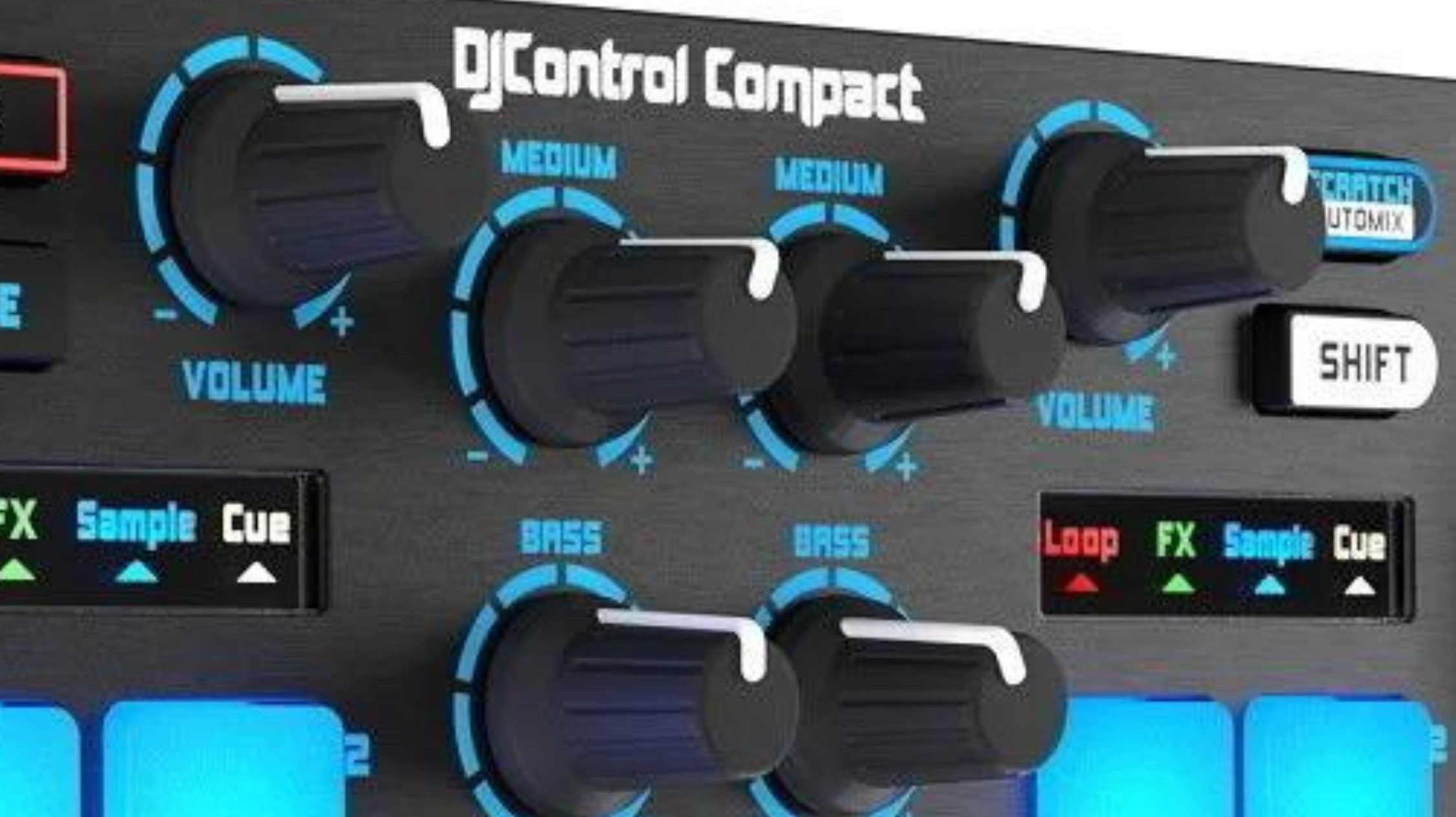 Controlador de 2 Canais Hercules DJ Control Compact com DJUCED ...