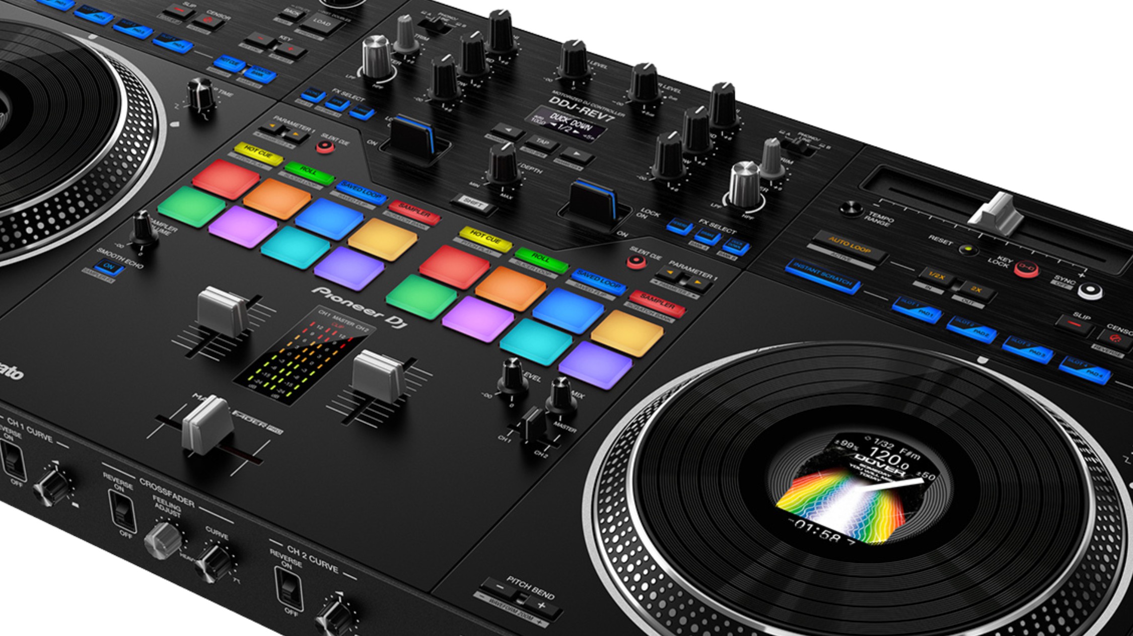 Controlador de 2 canais Pioneer DJs DDJ-REV7 para Serato DJ Pro ...