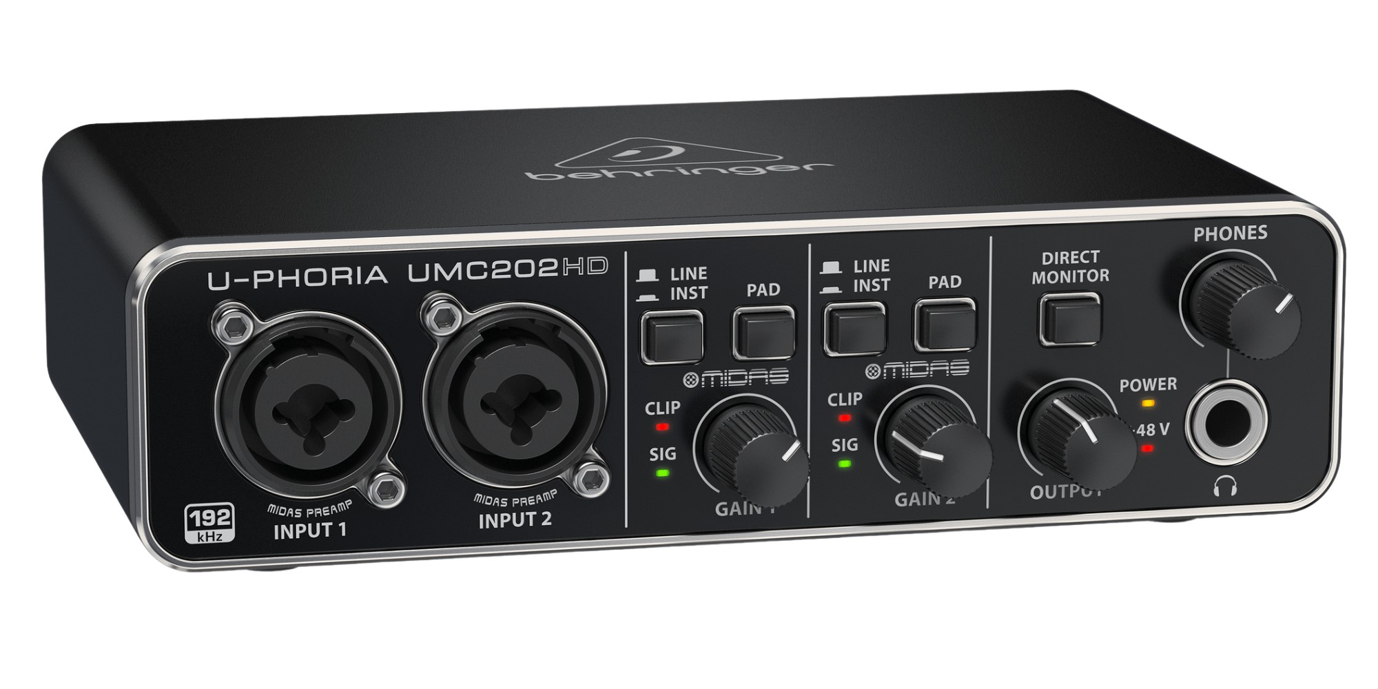Interface de áudio Behringer UMC 202 HD - Equipamentos para DJs é Aqui