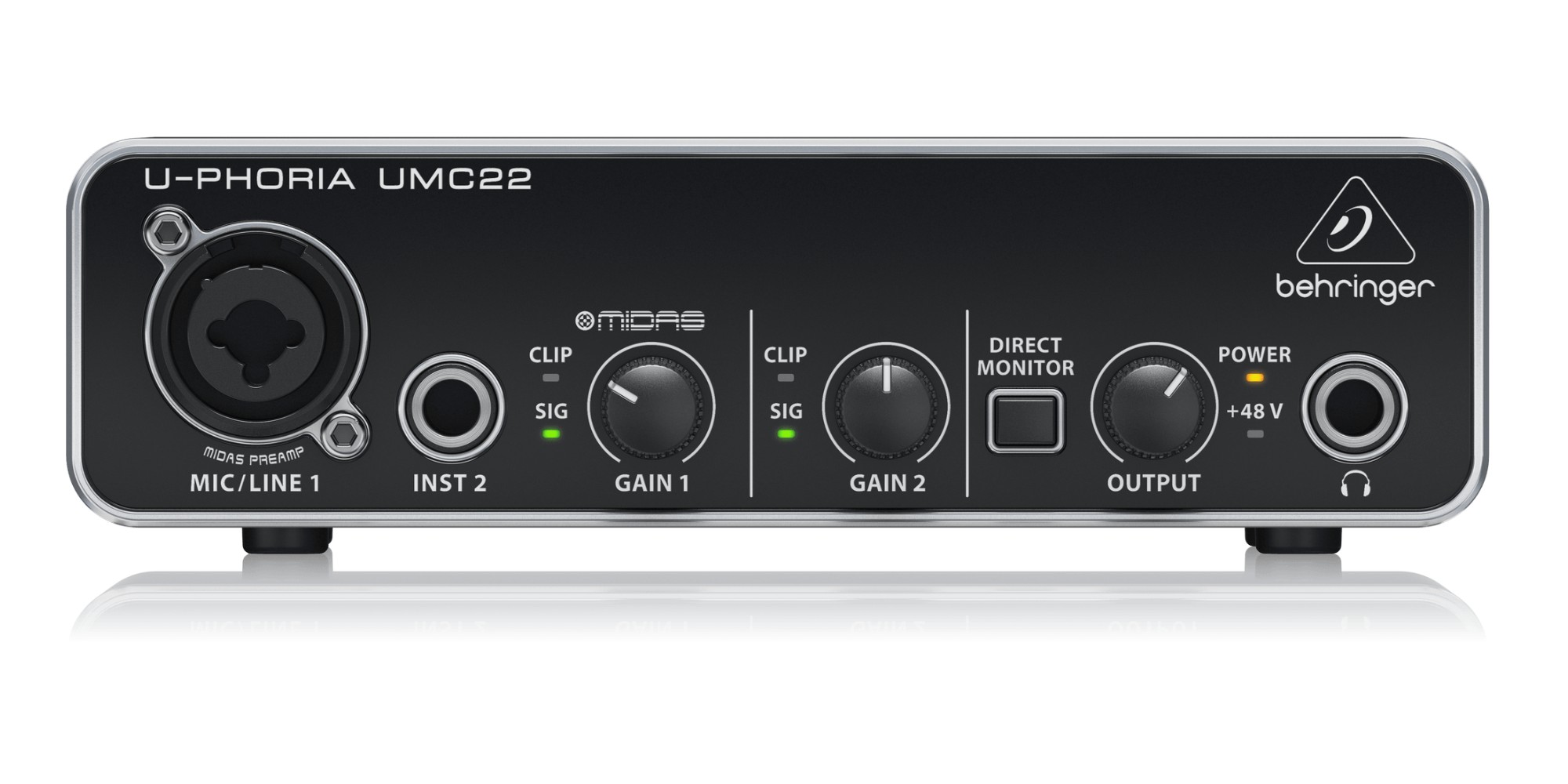 Interface de áudio Behringer U-PHORIA UMC-22 - Equipamentos para DJs é Aqui