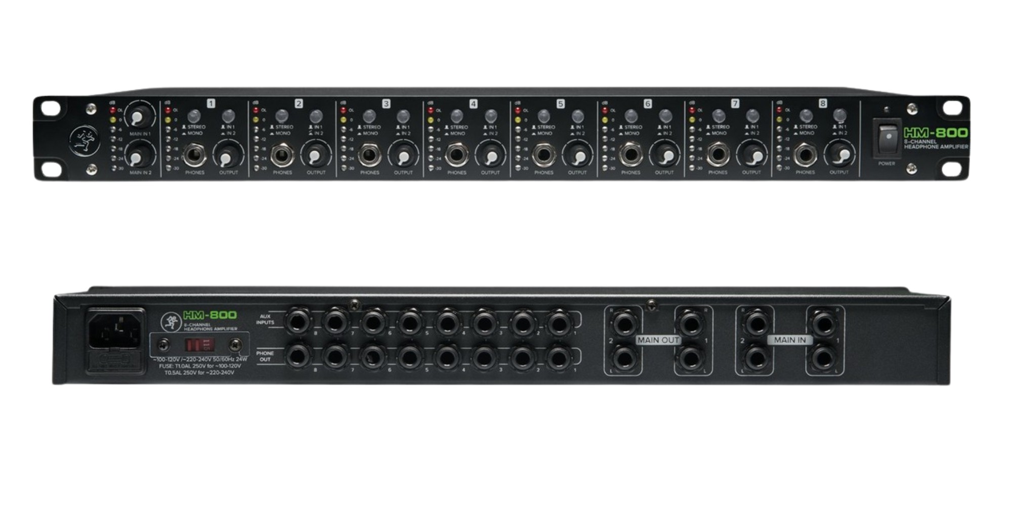 Amplificador de fone de ouvido Powerplay HM-800 Mackie - Equipamentos ...
