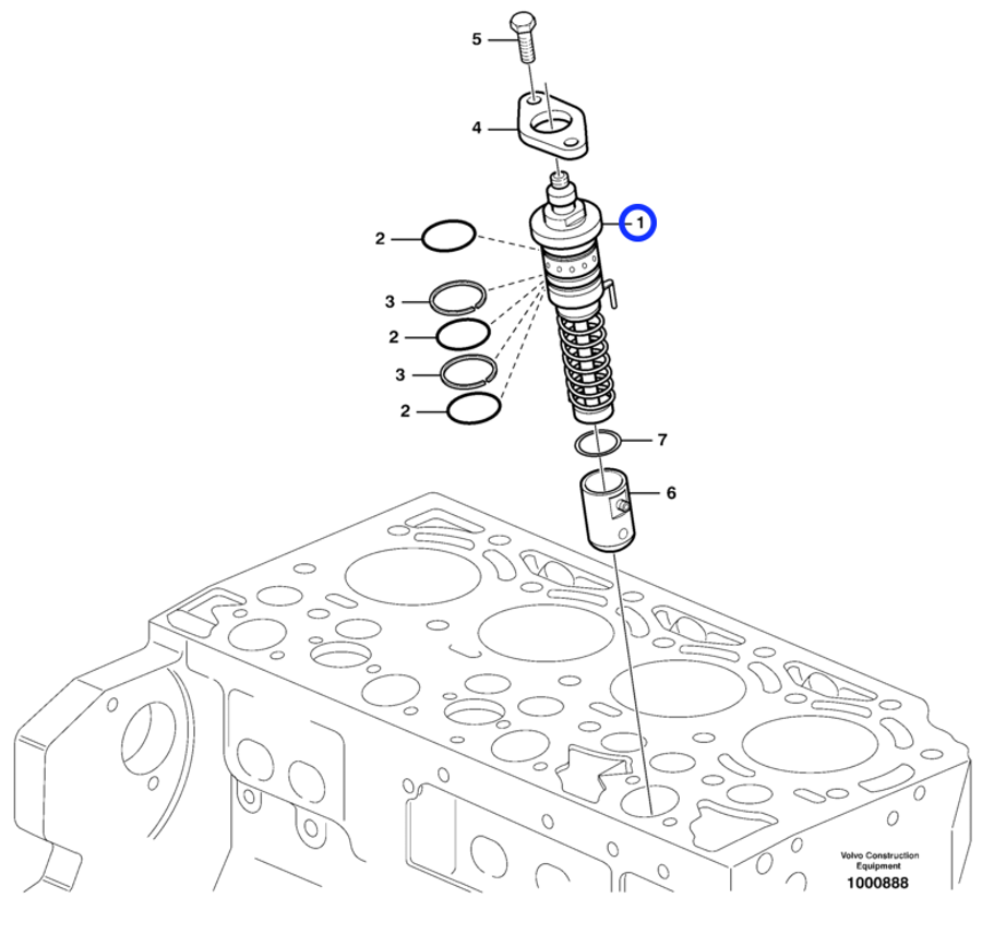 24425954 ou 0432193486 - Bomba injetora - Escavadeira VOLVO, EC140BLC ...