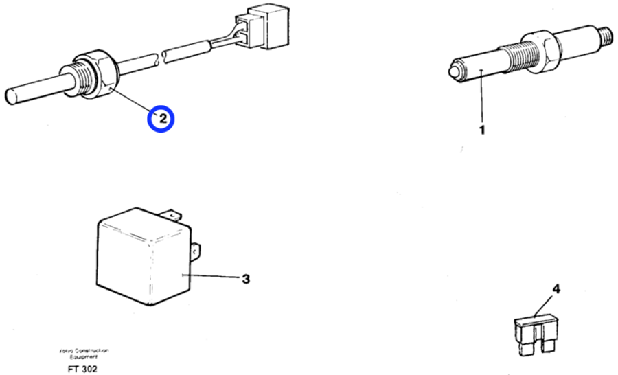 11039193 - Sensor de temperatura - EC130, EC150, EC200, EC230, EC280 ...