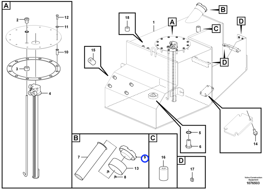 20392751, 22335631, 20392749 - Tampa do Tanque de Combustível - G930 ...