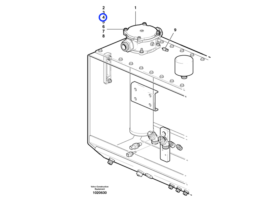 12743408 - Filtro Hidráulico Genuino VOLVO - motoniveladora G930, G940 ...