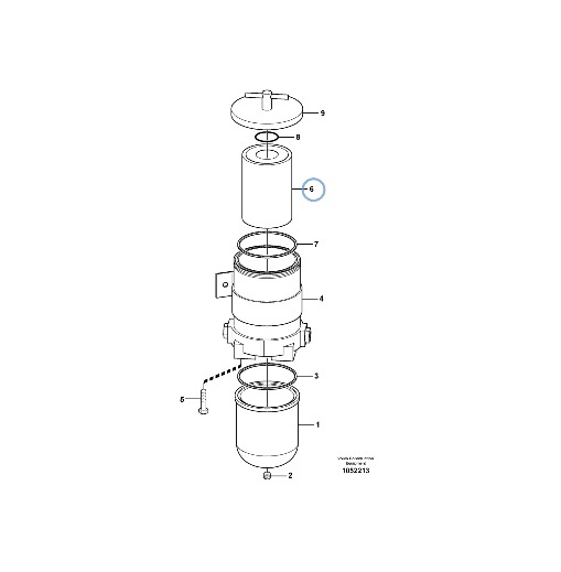 3838852 - Filtro de Combustível - A25, A30, A35, A40, G930, G940, G946 ...