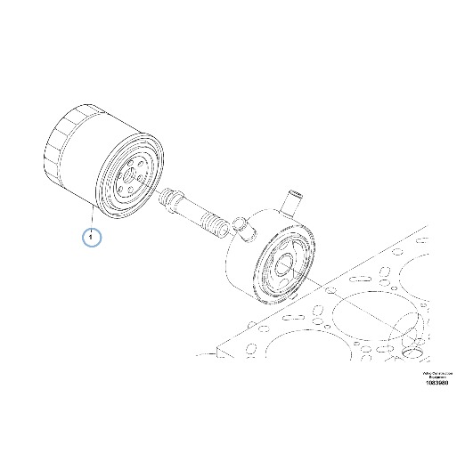 17324107 - Filtro de Óleo - EC120D, EC140D - Peças para Veículos ...