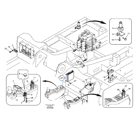 14518349 - Módulo ECU Volvo - EC135, EC140, EC160, EC180, EC210, EC240 ...