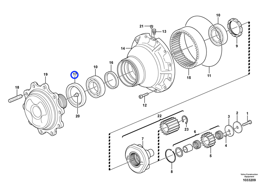 15196337 - Vedação do Eixo de Redução - BL60, BL61, BL70, BL71 - Peças ...