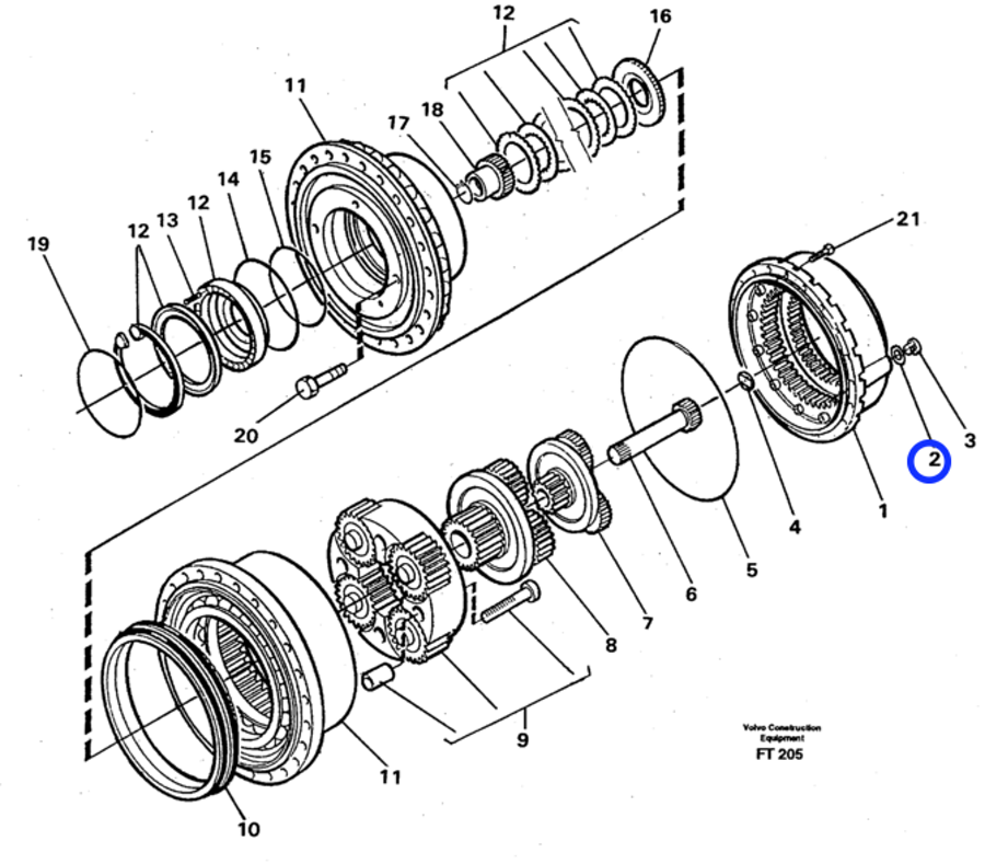 14262070 - Arruela - ABG4361, ABG4371, EC160, EC200, EC230, EC280 ...