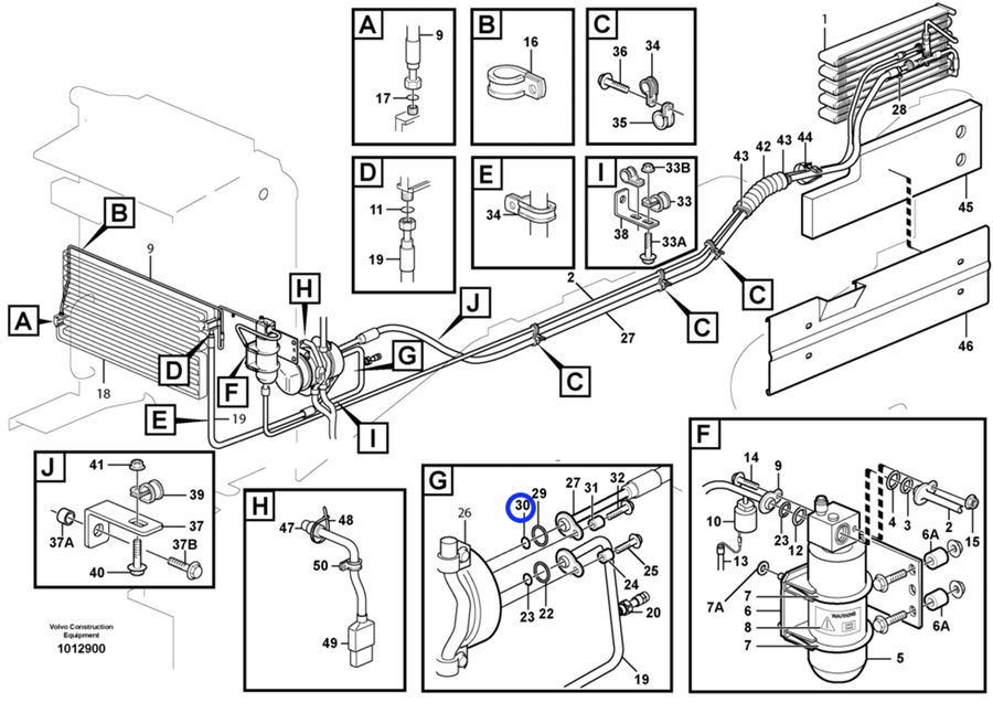 3537521 - Anel de Vedação - L50, L6, L70, L90, L110, L120, L150, L180 ...
