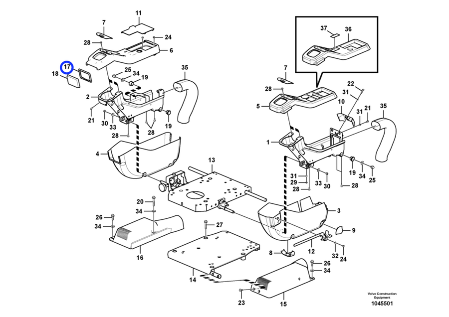 14508442 - Anel de Vedação - EC135, EC140, EC160, EC180, EC200, EC210 ...