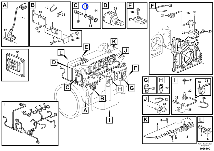 20460061 - Anel de Vedação - L50, L60, L70, L90, L105, L110, L120 ...