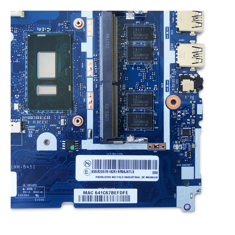 Placa Mãe Notebook Lenovo Ideapad 330-15ikb Nm-b451 - Loja Paulicomp ...