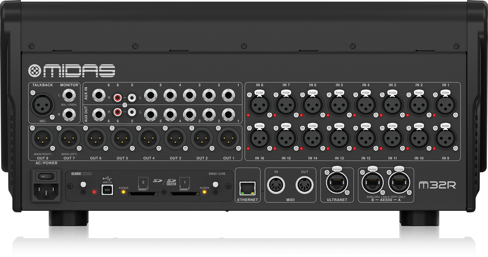 Mesa de som Console Digital Midas M32r Live - DCA MUSIC
