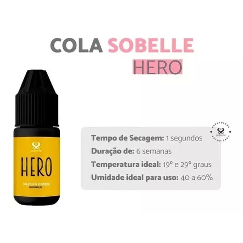 Cola Adesivo Sobelle Hero Adesivo Sobelle 3ml - Diley's