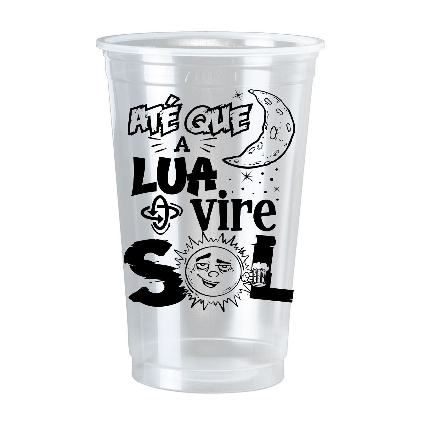 Copo Personalizado Transparente 100un 770ml - Dm e-Shop Tudo o que você ...