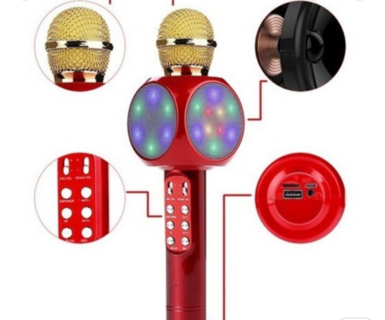 Microfone karaoke handheld ktv ws-1816 - CLICK IMPORTADOS ELETRONICOS