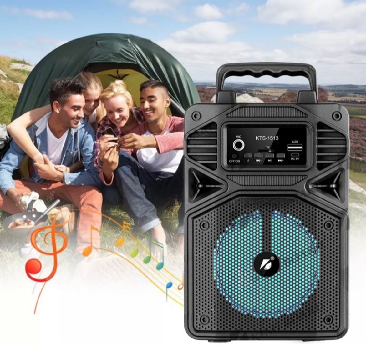 Caixa de som bluetooth com microfone kts-1513 - CLICK IMPORTADOS ...