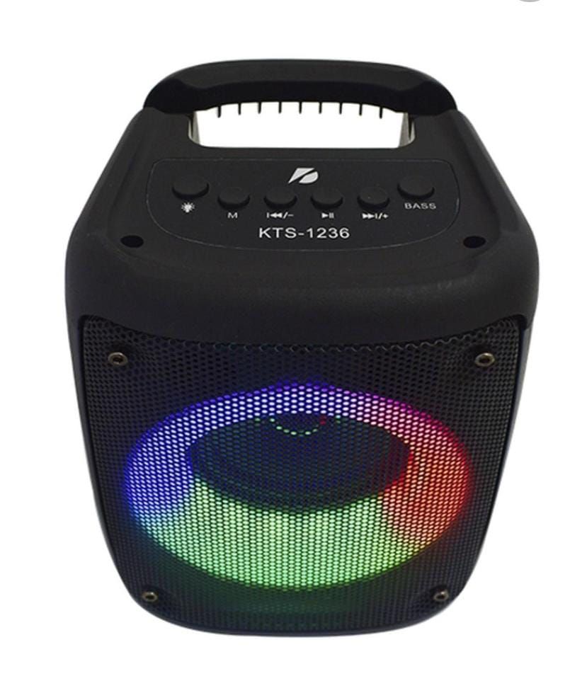 Caixa de som bluetooth wireless speaker rgb 3" kts-1576 - CLICK IMPORTADOS ELETRONICOS