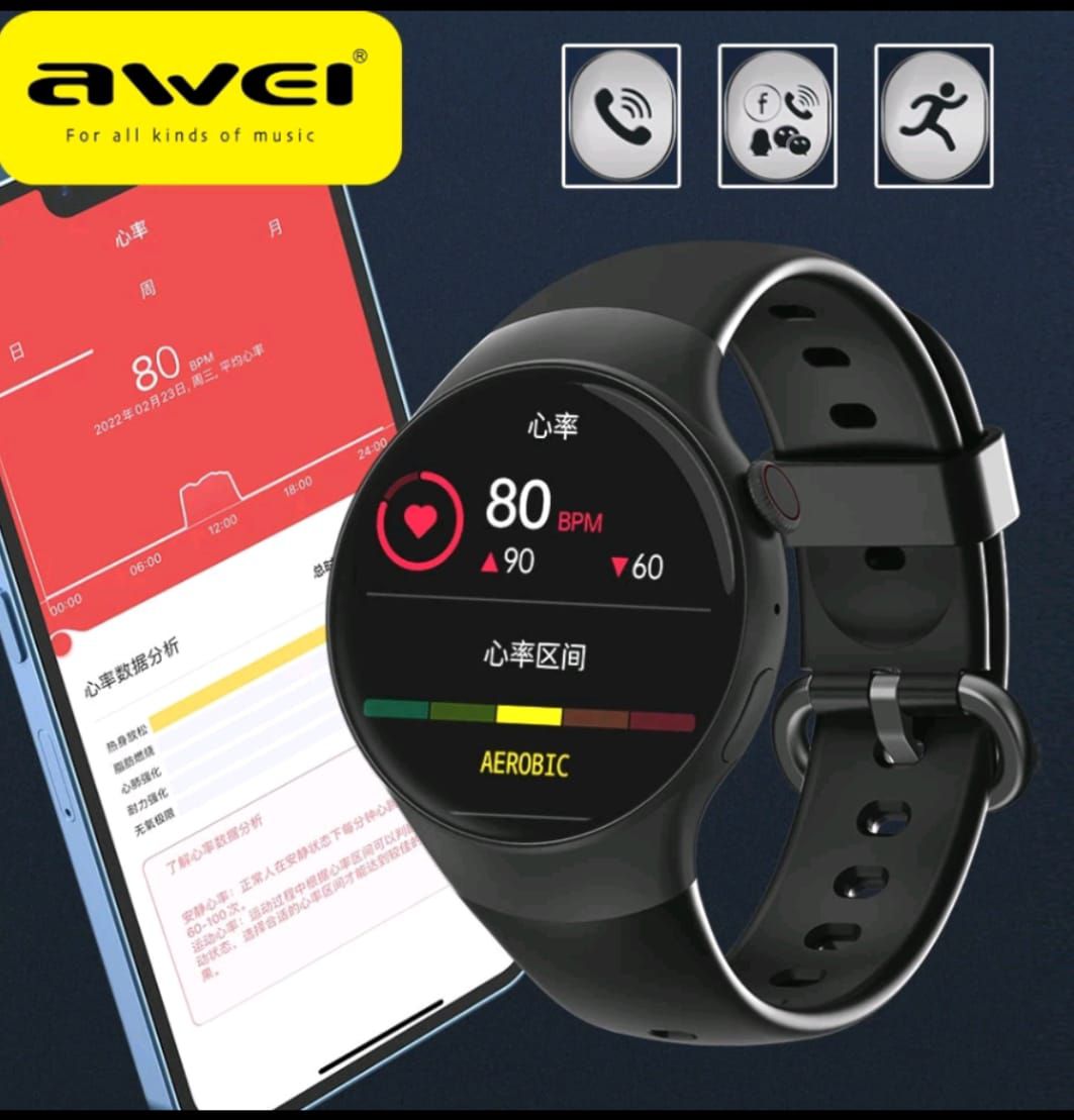 Relogio smartwacht digital a prova d'agua ip67 awei h9 - CLICK ...