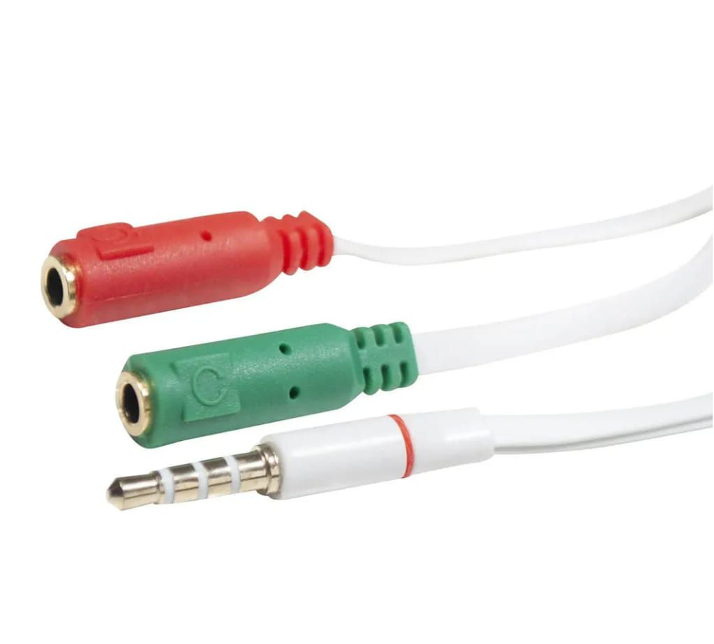 Cabo adaptador de audio p3 macho x 2 p2 femea knup kp-fpp01 - CLICK ...