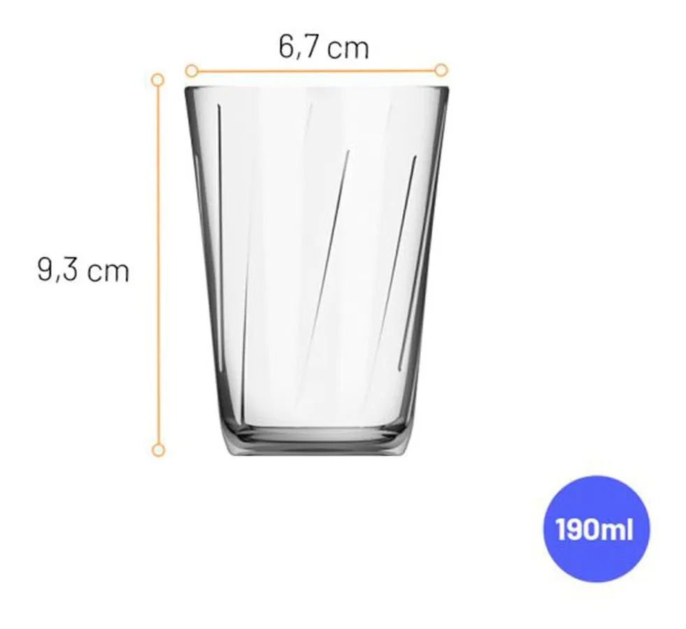 Conjunto De Copos Nadir Amazon 190Ml Com 6 - Avanci Brasil