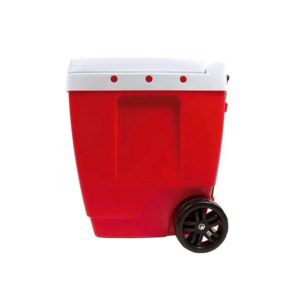 Caixa Térmica Cooler Mor 42 Litros Vermelha Com Rodas E Alça - Avanci ...