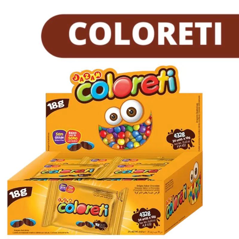 Coloreti Display 24 Unidades 18g | Avanci Brasil - Avanci Brasil ...