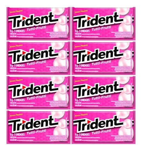 Chicle Trident Display Com 21un Mondelez Tutti Frutti 8g - Avanci Brasil
