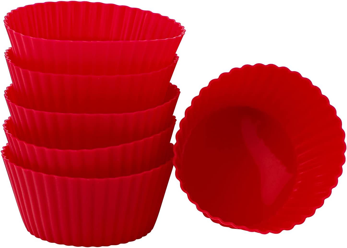 Forma de Cupcake Muffins de Silicone 6 peças - Avanci Brasil