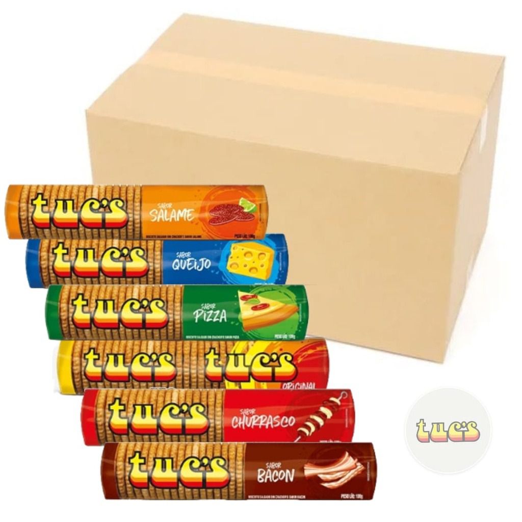 Biscoito Salgado Tucs Bacon C/ 30 unidades - Avanci Brasil