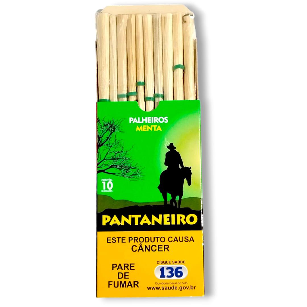 Palheiro de Menta | Pantaneiro – 10 Unid. Sabor Refrescante - Avanci Brasil