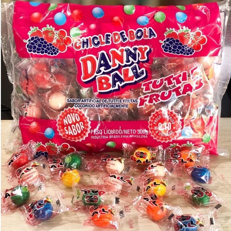 Chiclete Danny Ball 300g C/100un - Avanci Brasil