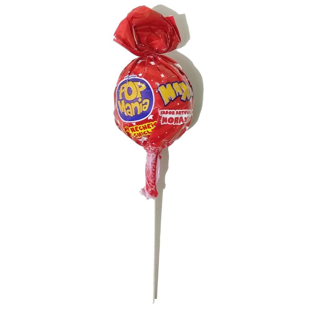 Pirulito Pop Mania Maxxi Morango Pct c/24 - Avanci Brasil