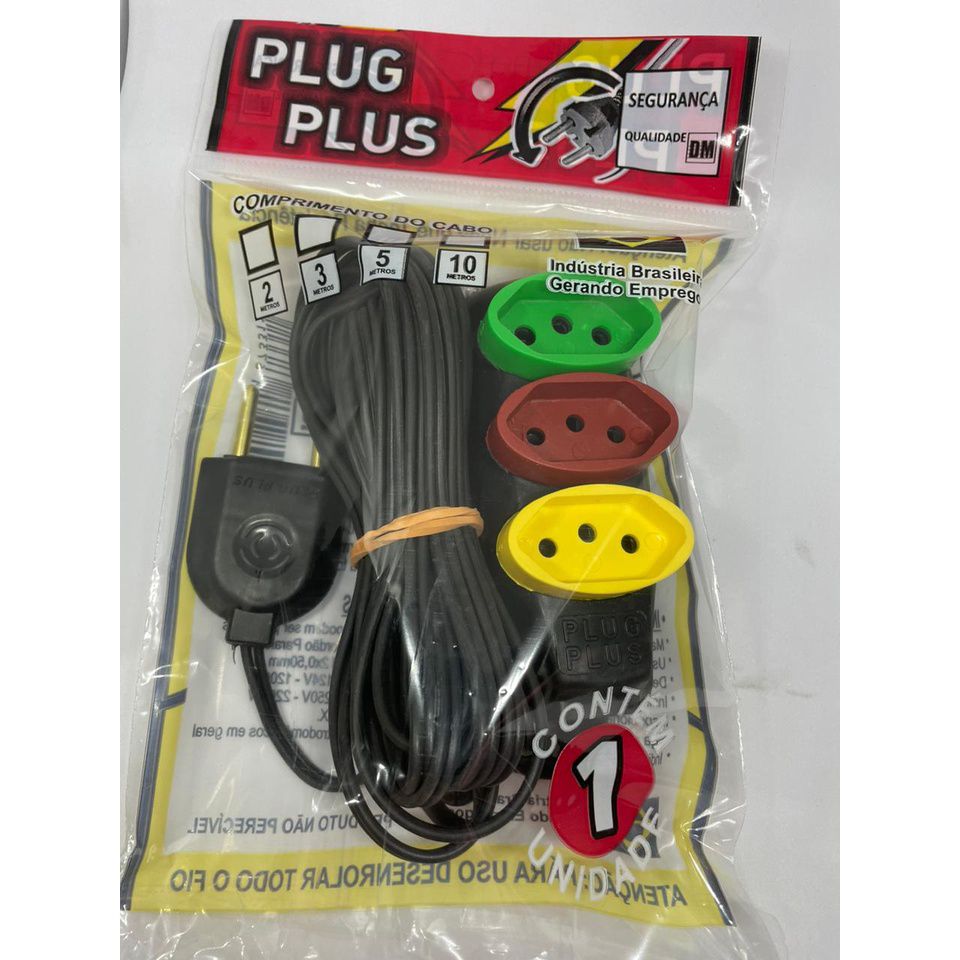 EXTENÇAO PLUG PLUS 3 MT - Avanci Brasil