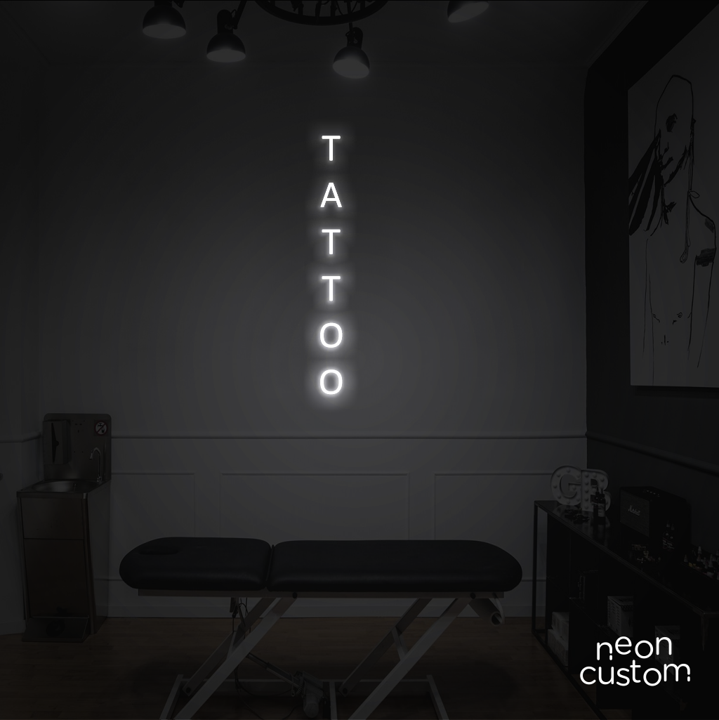 Painel Neon " Tattoo Vert" Led - Dynamica Tattoo Supply
