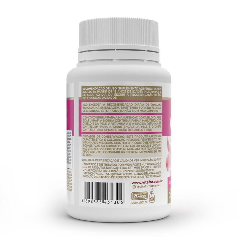 Vita Beauty 60 Cápsulas Laurynaturais