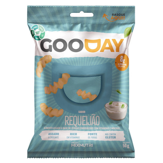 Snack Gooday Requeijão 50g - LauryNaturais