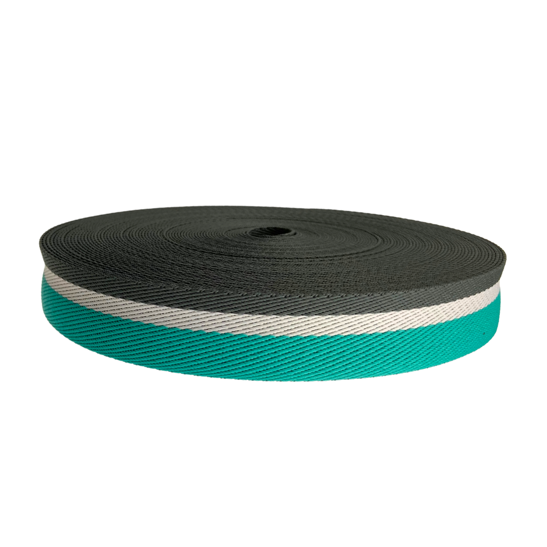 ALÇA 30MM COLORIDA COR CHUMBO/ BRANCO/ TIFFANY 201 (METRO) - JR ...