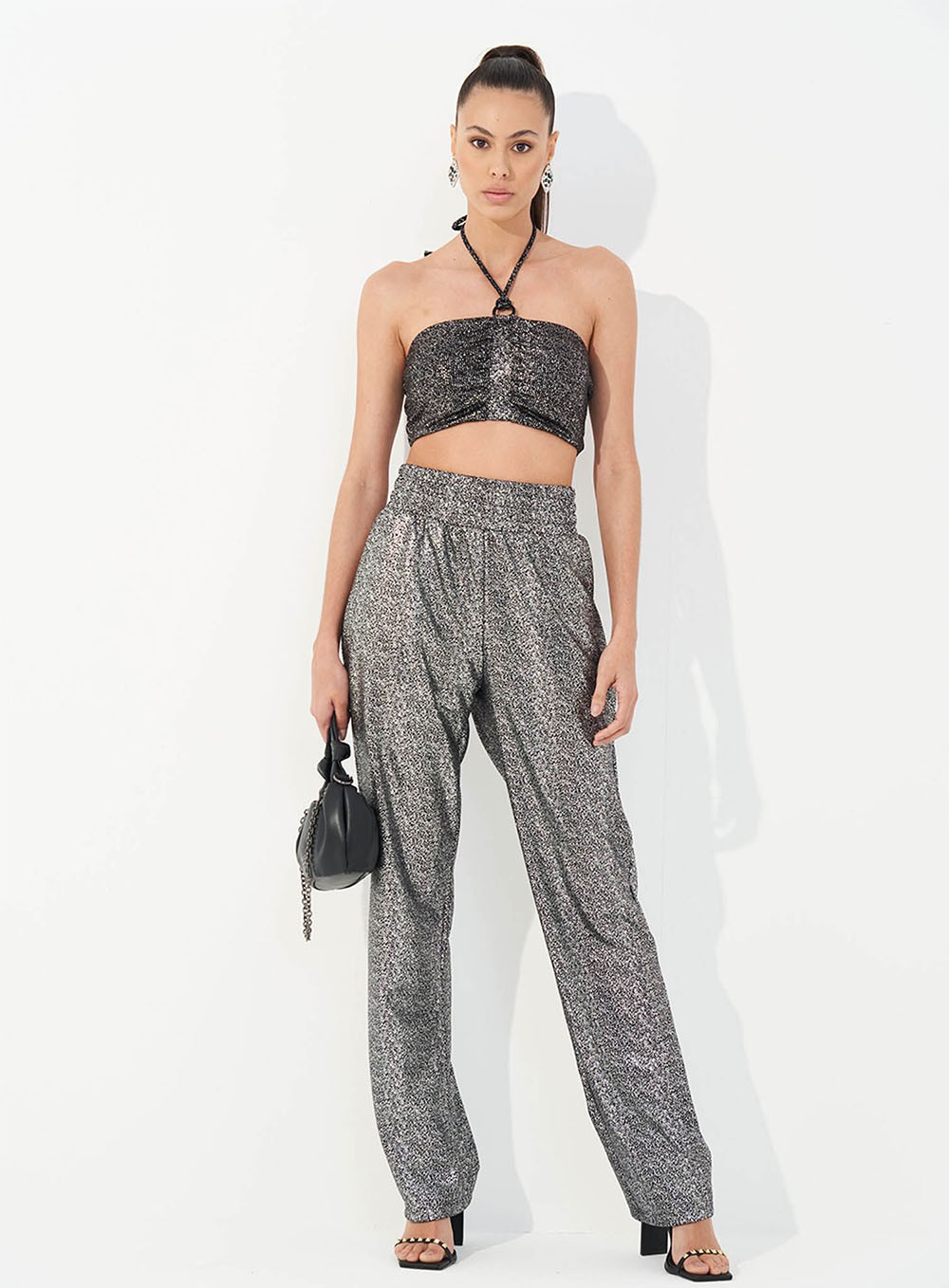 COLCCI TOP METALIZADO BLACK - MELEVALOGO