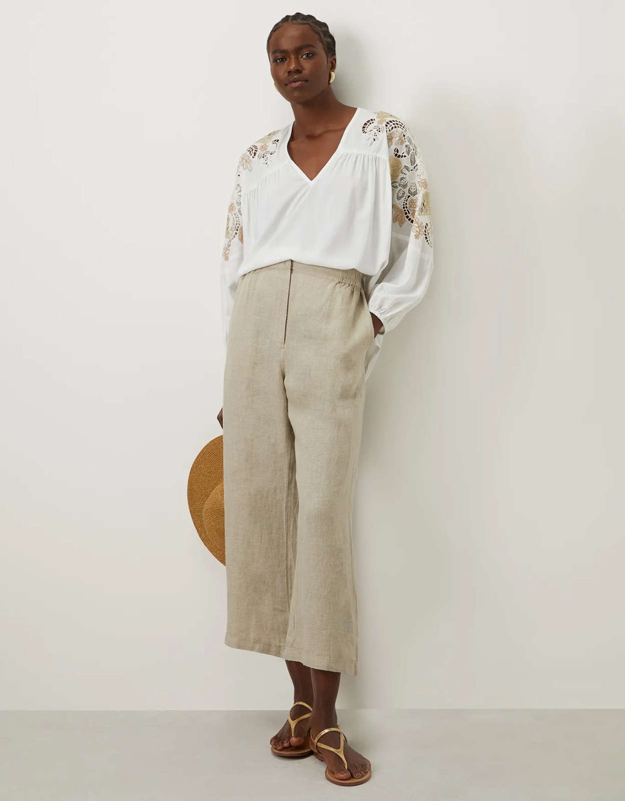 SHOULDER BLUSA BORDADO CONCHA - MELEVALOGO