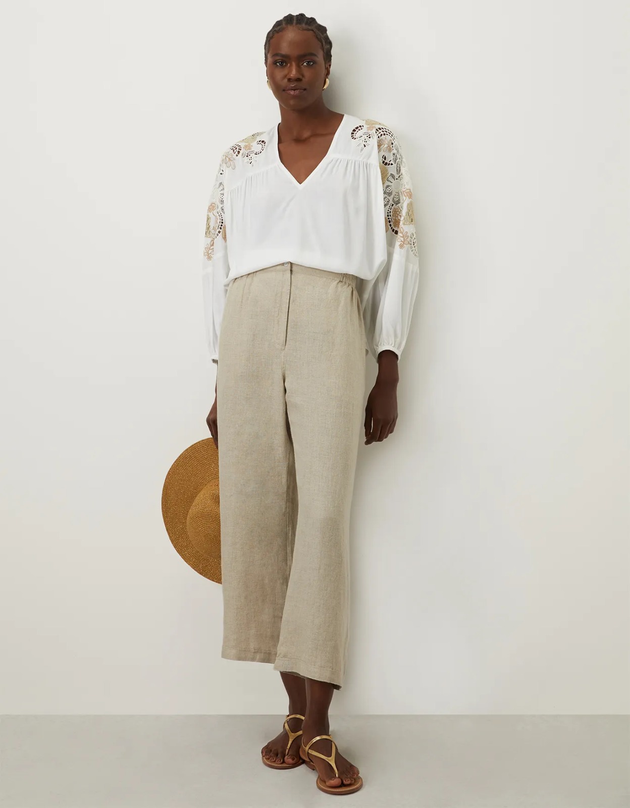 SHOULDER BLUSA BORDADO CONCHA - MELEVALOGO