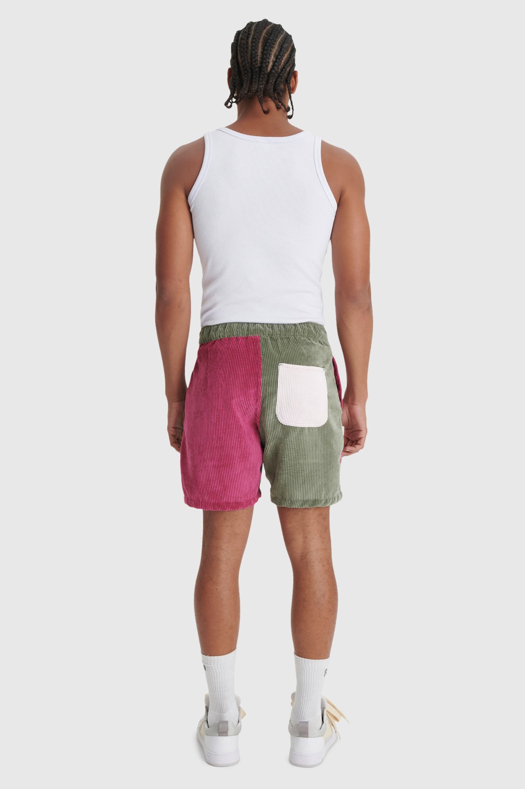 BAW SHORTS ALFAIATARIA COLORBLOCK MUSH - MELEVALOGO
