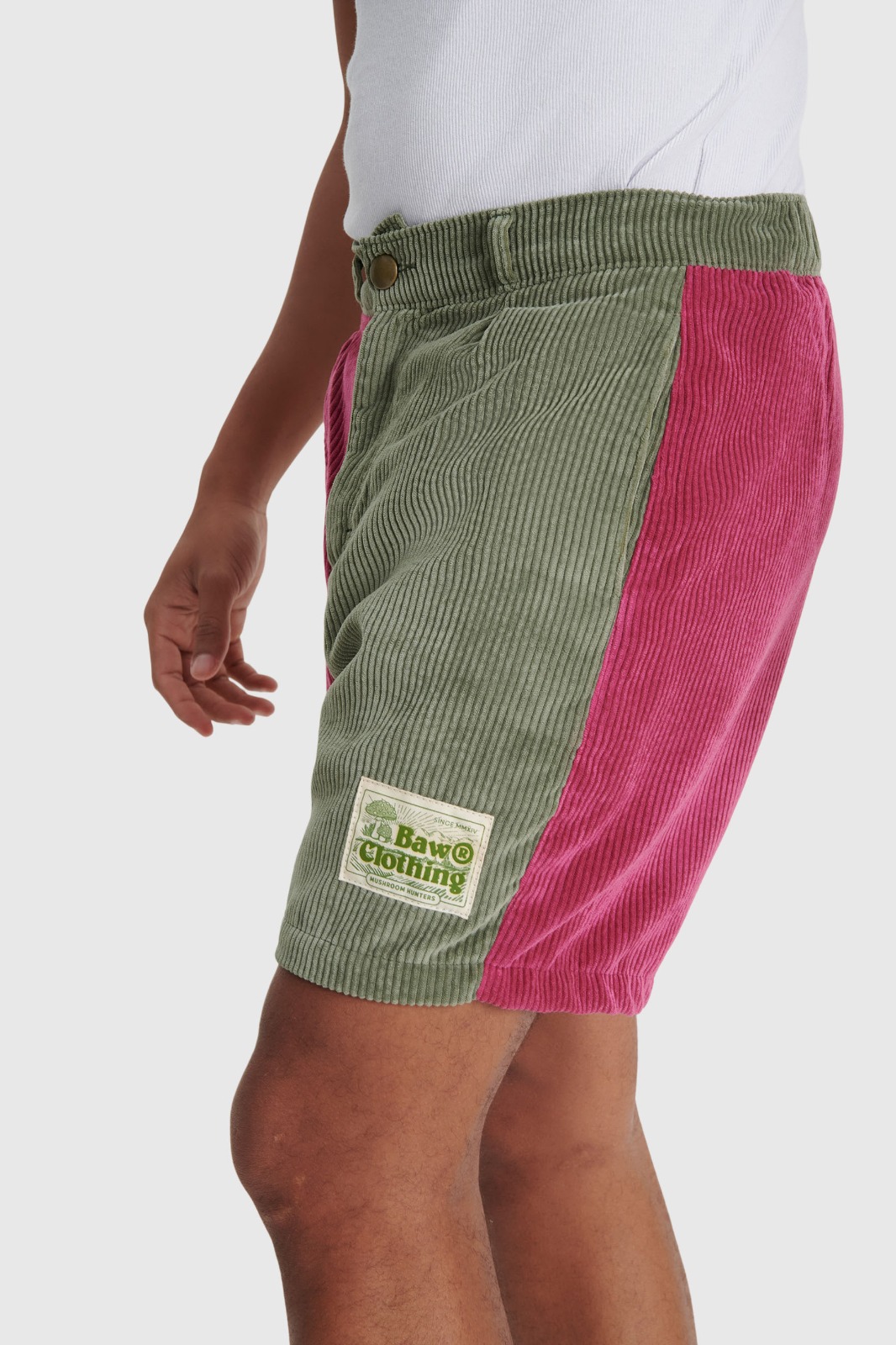 BAW SHORTS ALFAIATARIA COLORBLOCK MUSH - MELEVALOGO