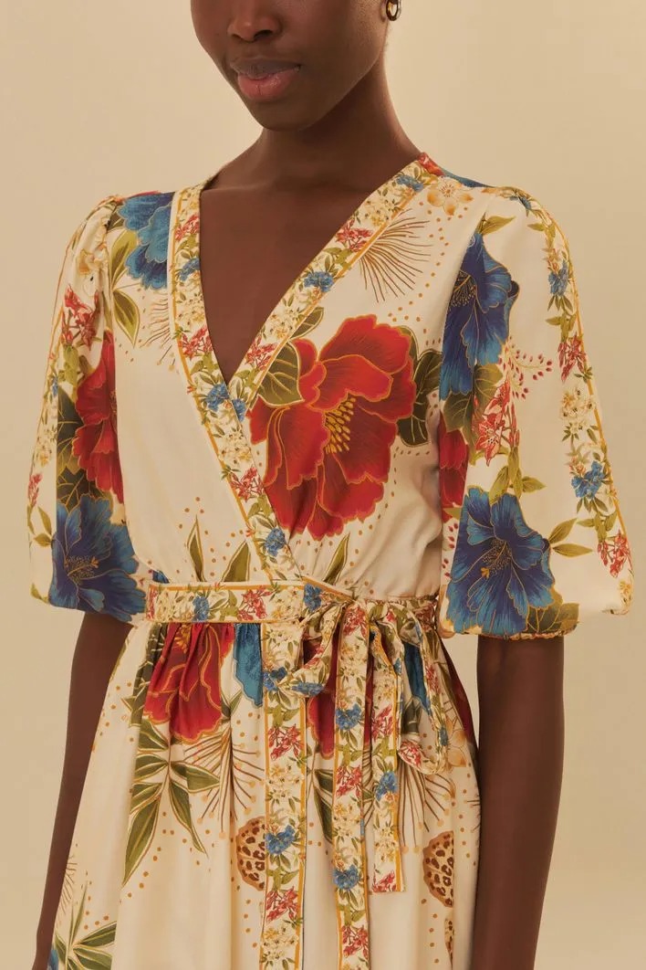 FARM VESTIDO CURTO ESTAMPADO FLORAL SOFIA - MELEVALOGO