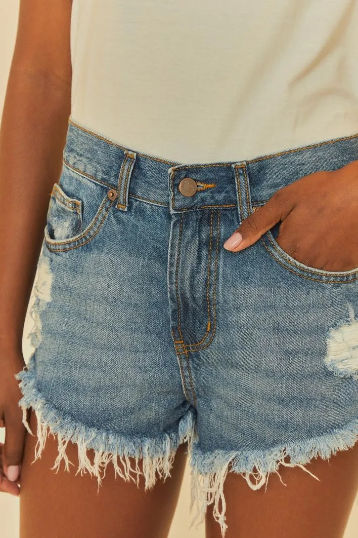 FARM SHORT JEANS MULLET MEDIO - MELEVALOGO