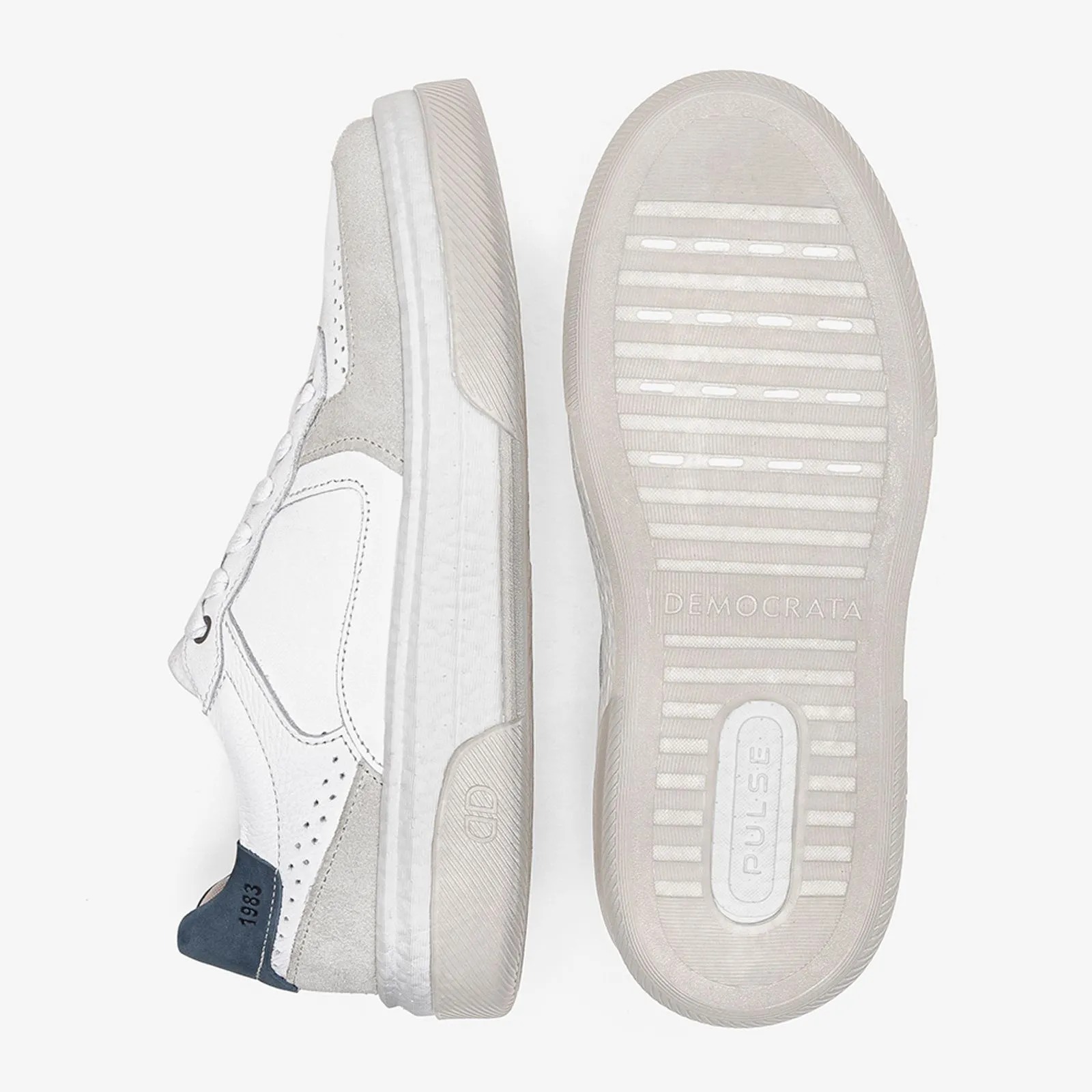 DEMOCRATA TENIS DENIM BEAT PULSE BRANCO - MELEVALOGO