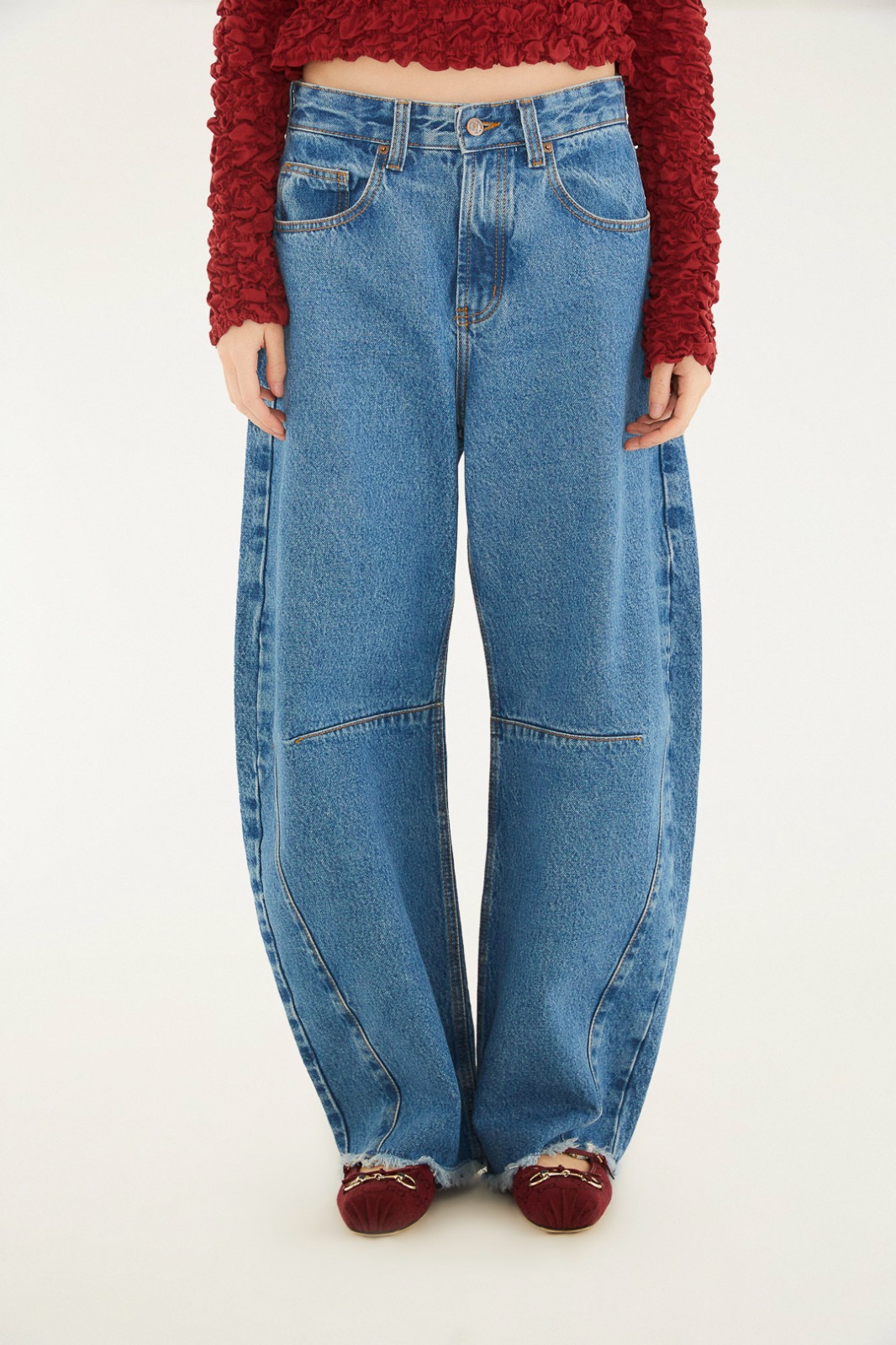 FARM CALCA JEANS BARREL - MELEVALOGO